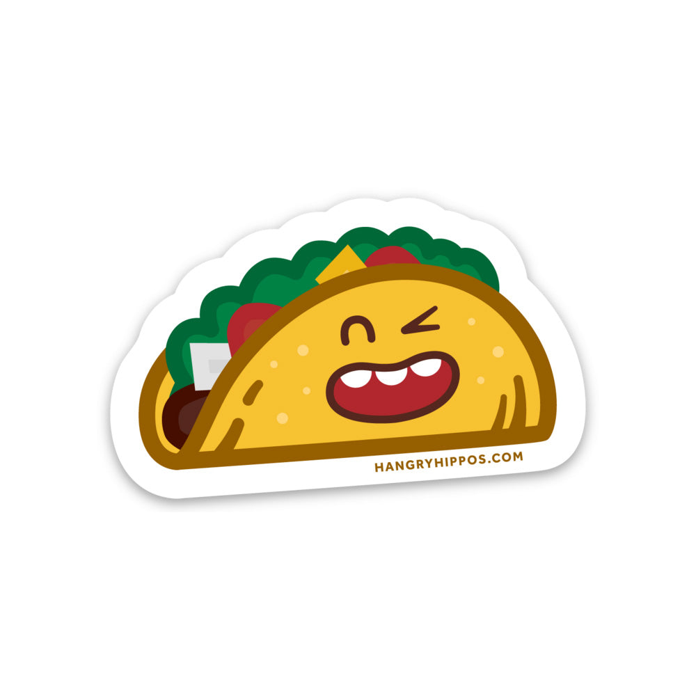 Taco Sticker – Hangry Hippos