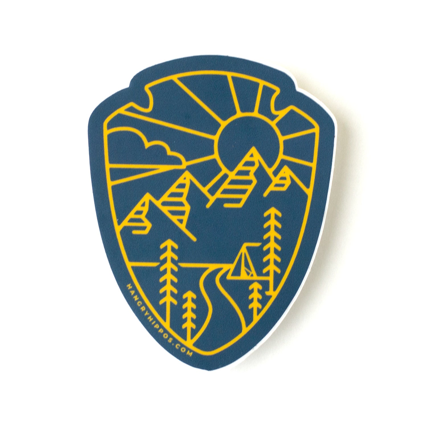 Adventure Arrowhead Sticker – Hangry Hippos